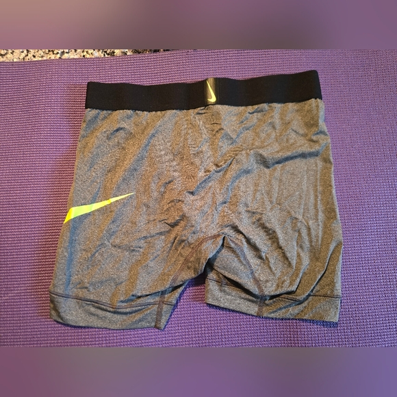 Nike | Shorts | Mens Nike Grey Lime Green Compression Shorts Size Small ...